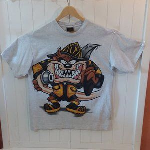 Change's | Shirts | Vtg 994 Warner Bros Changes Tshirt Taz Firefighter ...